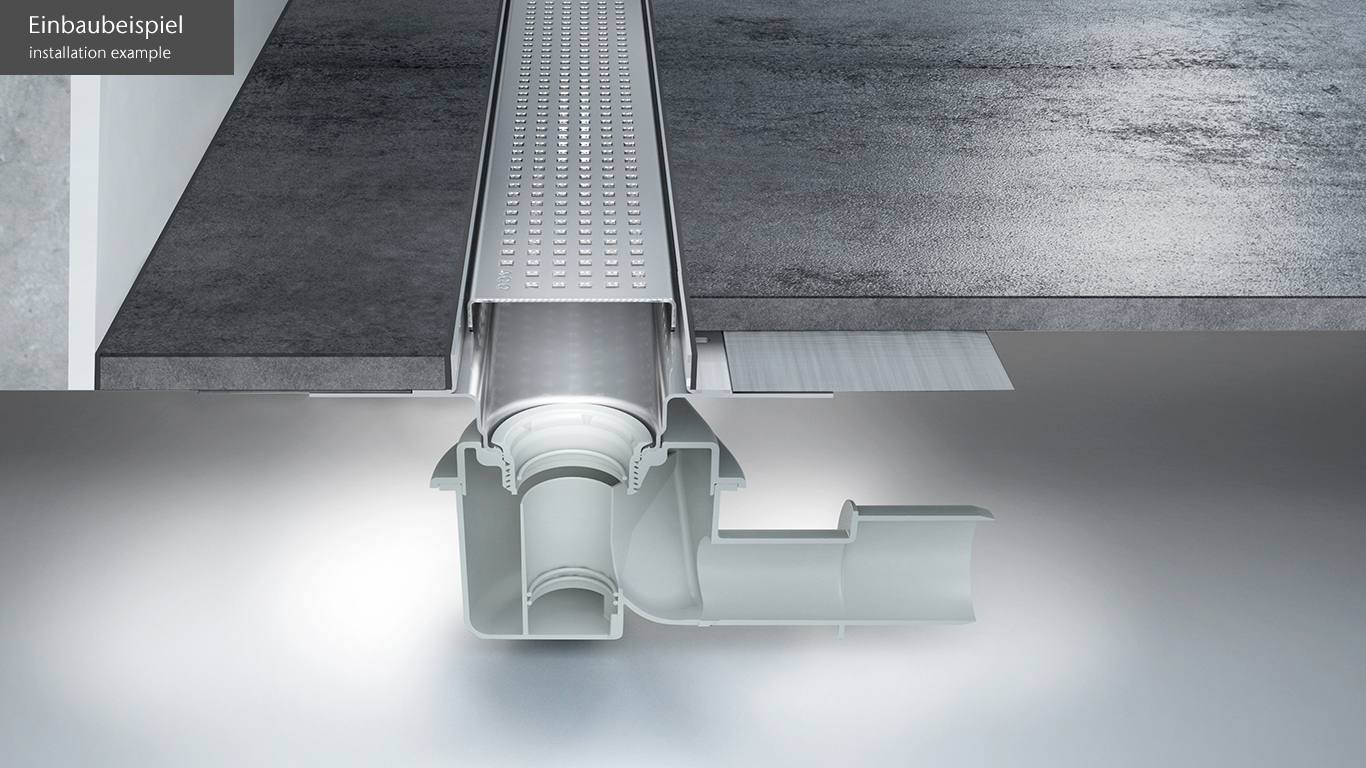 Reihenduschrinne 80 | Rinnen, Roste und Ablaufkörper