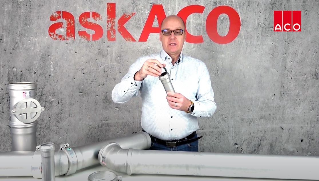 ACO Pipe - Rohrleitungssystem für die Entwässerung von Großküchen