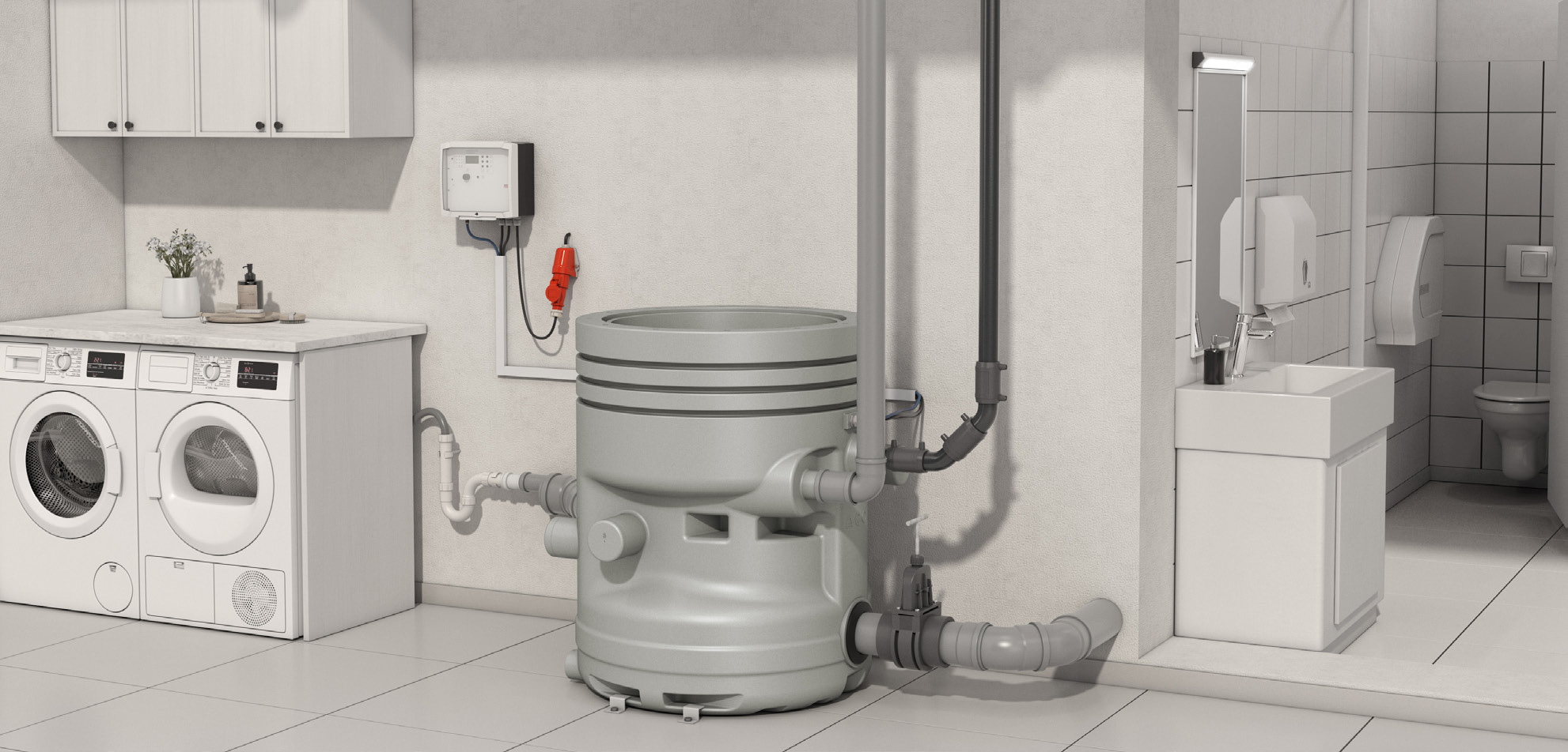 Tauchpumpen für Abwasserhebeanlage Muli-Flex